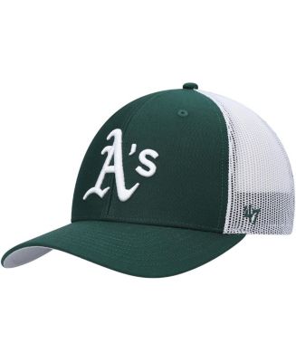 Men's '47 Brand Green, White Oakland Athletics Primary Logo Trucker ...
