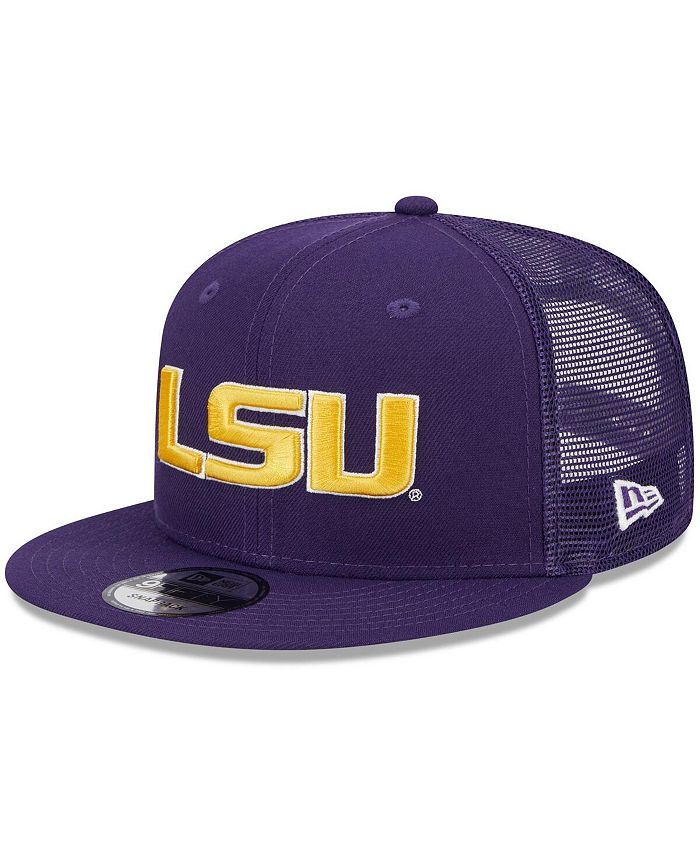 New Era Men's Purple LSU Tigers Classic 9FIFTY Trucker Snapback Hat ...