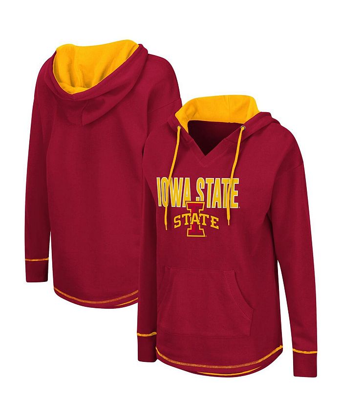 Colosseum Women's Cardinal Iowa State Cyclones Tunic Pullover Hoodie ...