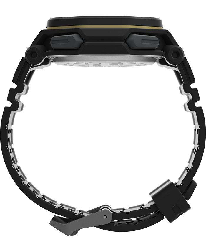 Timex UFC Men's Quartz Colossus Resin Black Watch, 45mm - Macy's