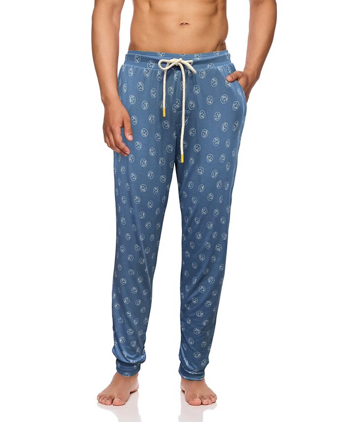 Joe Boxer Men's Fun All Over Print Lickys and Solid Jogger Pants, Pack ...