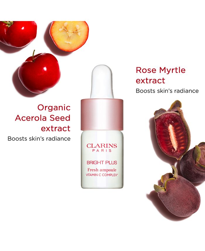 Clarins Bright Plus Fresh Ampoule Targets Dark Spots, Vitamin C 15% , 0 ...