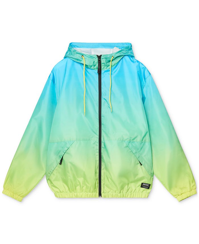 WeSC Men's Magnus Ombré Full-Zip Hooded Windbreaker - Macy's