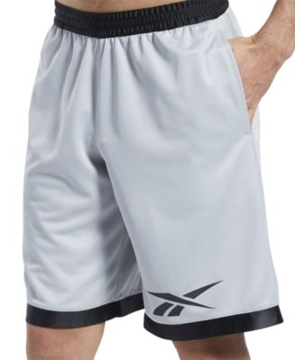Reebok Men's Regular-Fit Logo-Print Mesh Basketball Shorts & Reviews ...