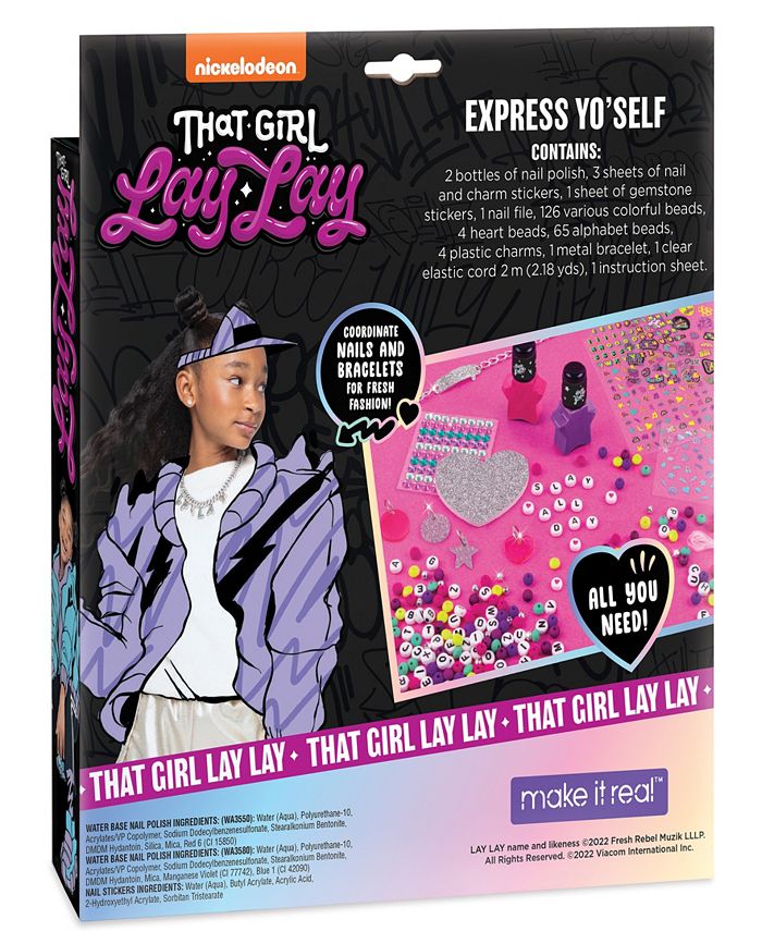 That Girl Lay Lay Express Yo Self DIY Nail Art Bracelets Kit Create 6 ...