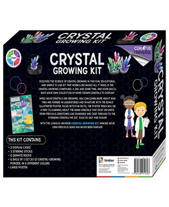 Curious Universe Crystal Growing Science Kit DIY Science And Geology ...