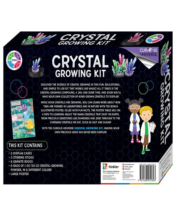 Curious Universe Crystal Growing Science Kit DIY Science And Geology ...