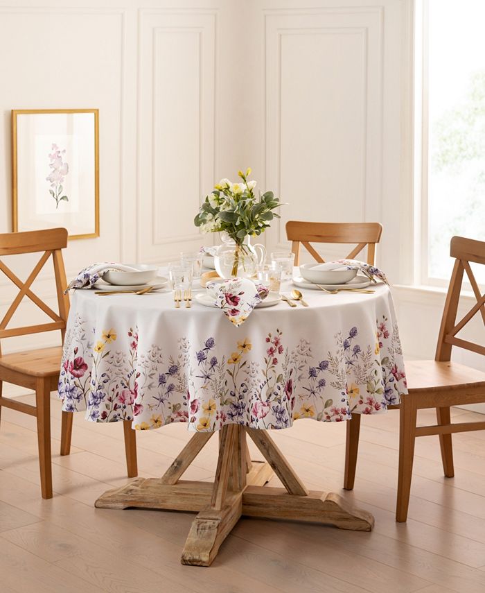 Elrene Poppy Wildflower Table Linen Collection - Macy's