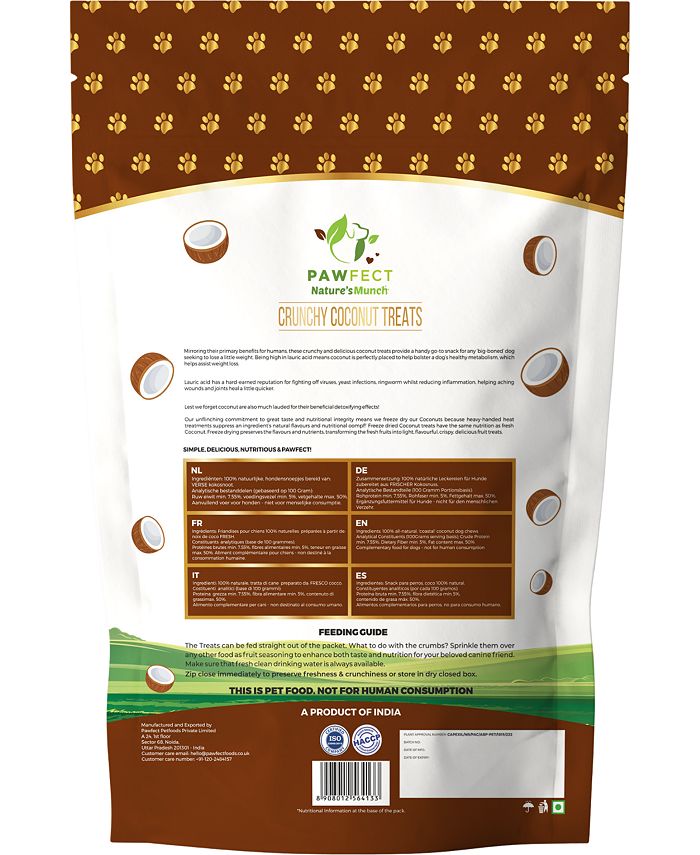 Pawfect Foods Pawfect Nature's Much Freeze Dried Crunchy Coconut Treats ...