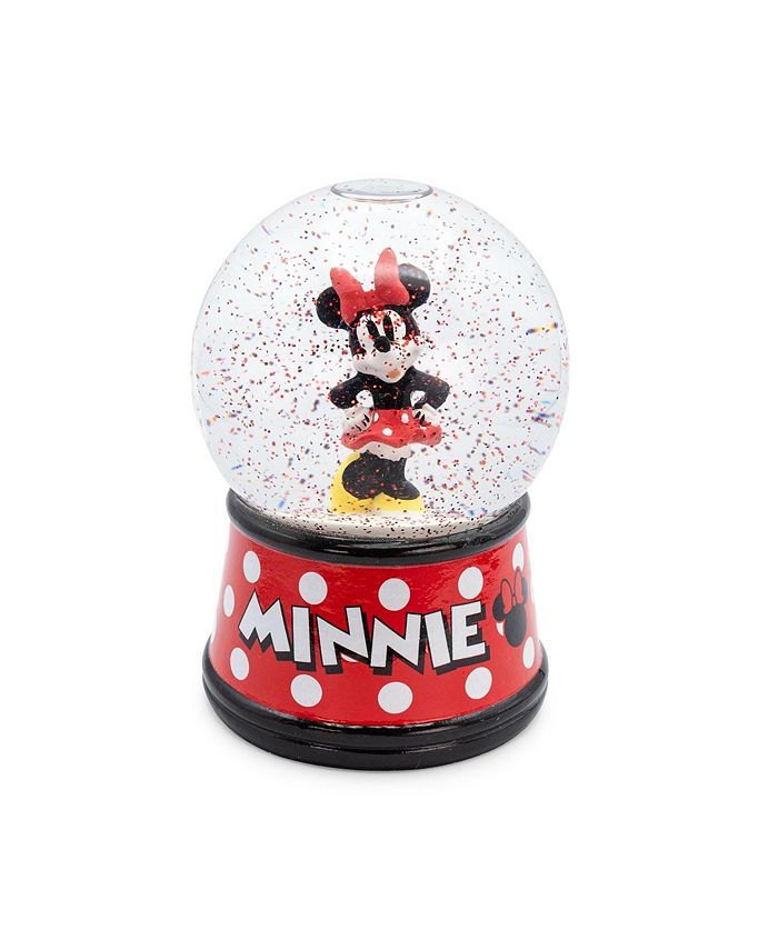Disney Minnie Mouse Light-Up Snow Globe with Swirling Glitter Display ...
