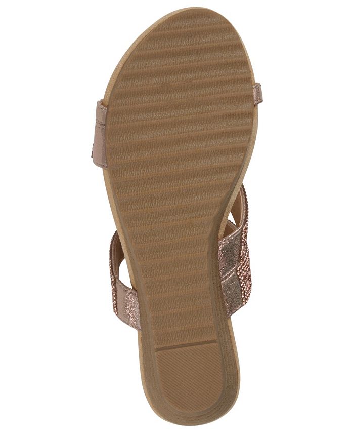 GC Shoes Women's Mona Embellished Wedge Sandals - Macy's