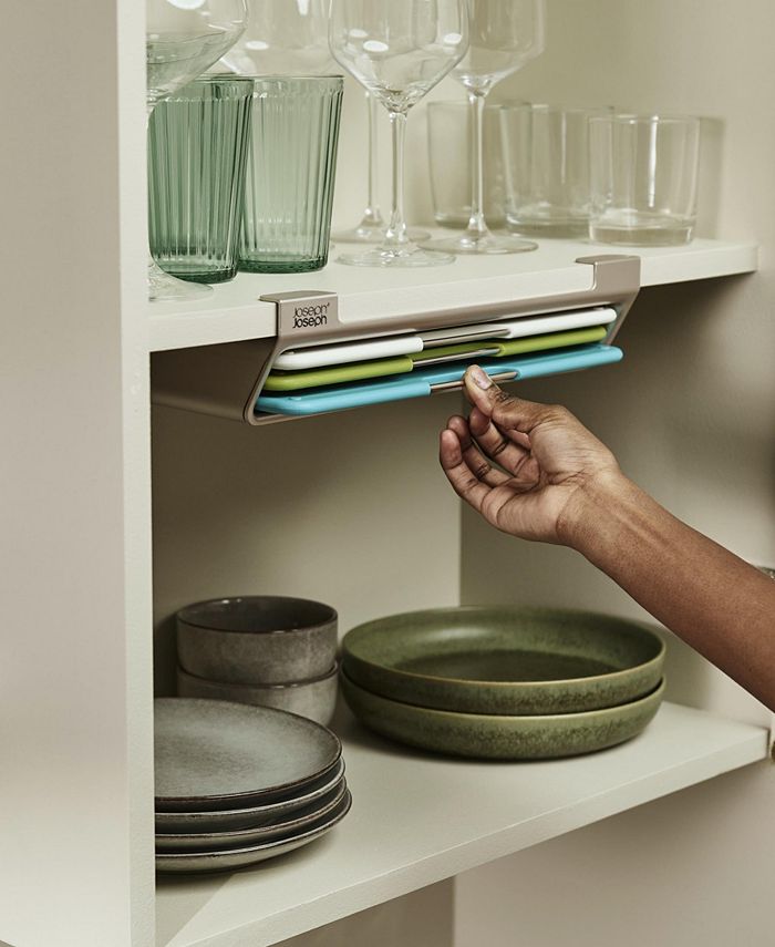 Joseph Joseph Folio Slim 3-Piece Under-Shelf Chopping Board Set - Macy's