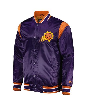 Starter Men's Purple Phoenix Suns Force Play Satin Full-Snap Varsity ...