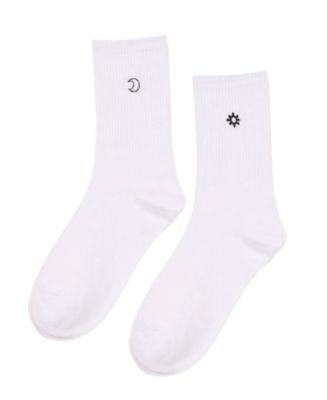 Stems Women's Sun Moon Ribbed Crew Socks Two Pack - Macy's