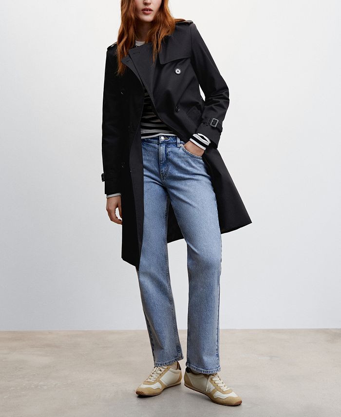 MANGO Women's Cotton Classic Trench Coat - Macy's