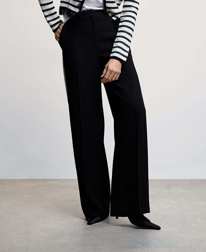 MANGO Women's Side Striped Pants - Macy's
