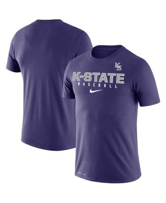 Men's Nike Purple Kansas State Wildcats Baseball Legend Performance T ...