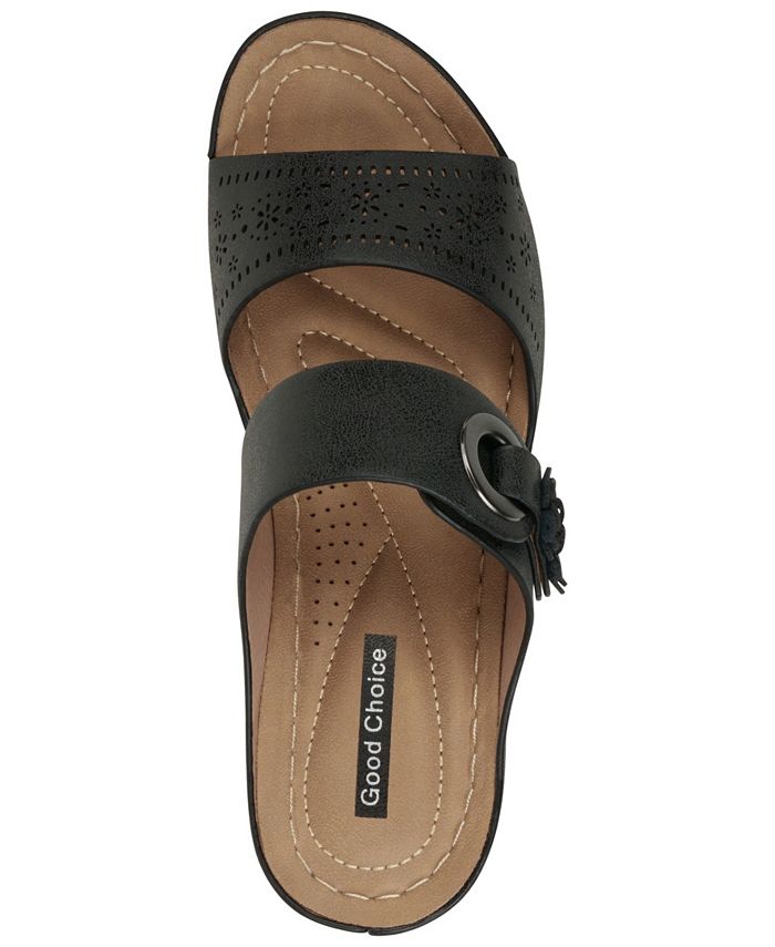 GC Shoes Women's Theresa Comfort Wedge Sandals - Macy's