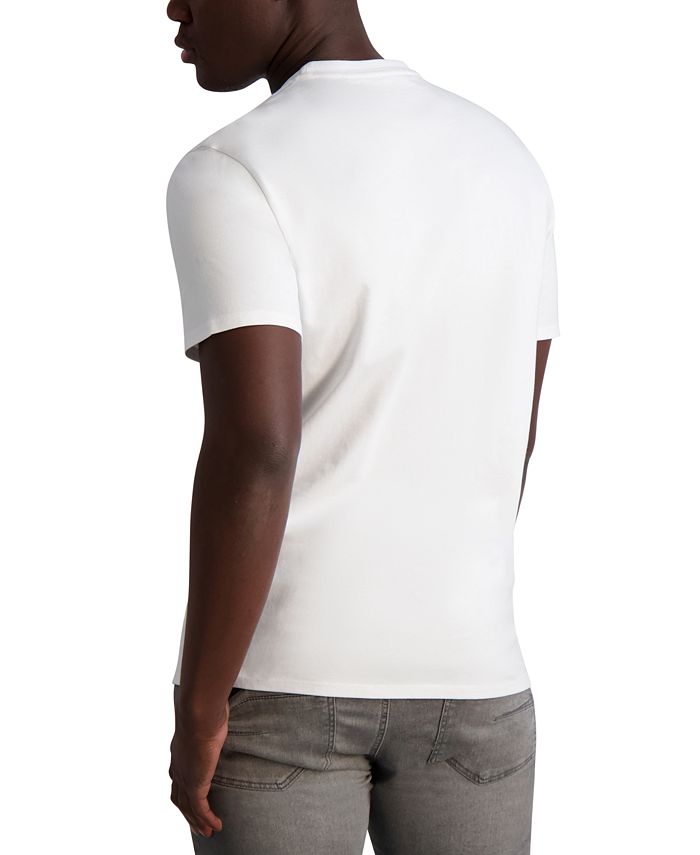 Karl Lagerfeld Paris Mens Slim Fit Karl Dj Profile Graphic T Shirt