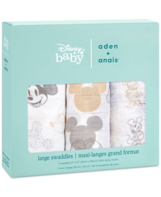 aden by aden + anais Baby Boys or Baby Girls Disney Mickey Mouse Muslin ...