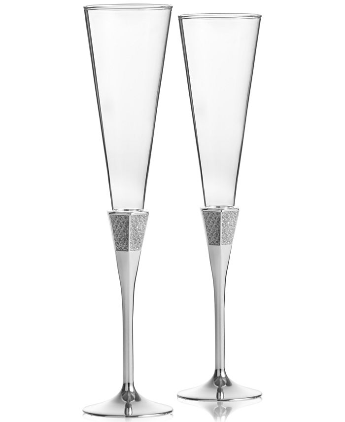 Waterford Lismore Diamond Toasting Flute Pair - Macy's