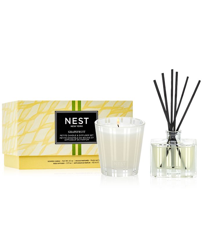 NEST New York 2-Pc. Grapefruit Petite Candle & Diffuser Set - Macy's