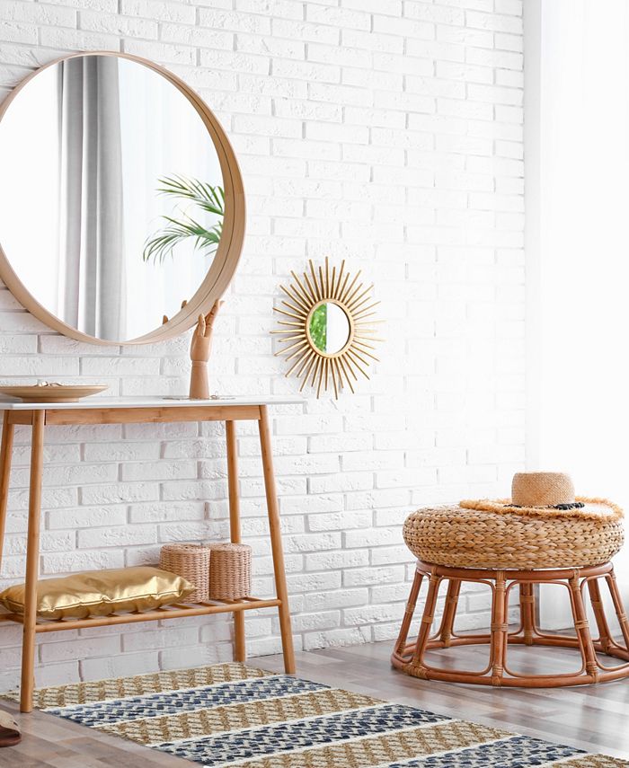 Jessica Simpson Dakota Premium Home Decor Handmade Denim Jute Accent ...