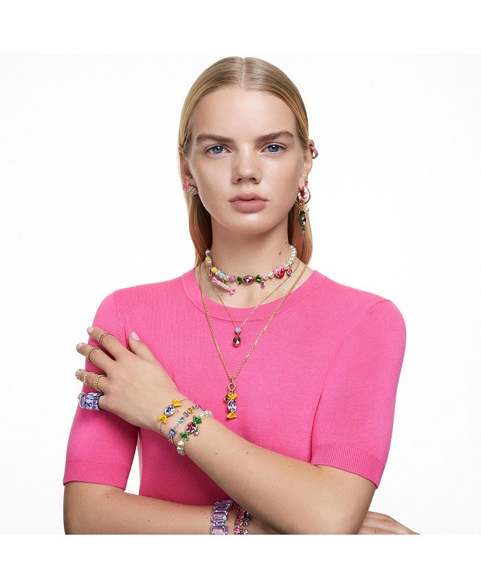 Swarovski Crystal Round Cut Green Matrix Ring - Macy's