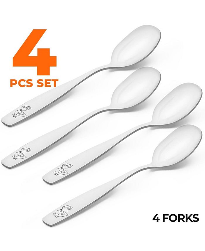 Zulay Kitchen Kids and Toddler Cutlery Set Designed For Self Feeding ...