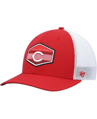 Men's '47 Brand Red, White Cincinnati Reds Spring Training Burgess ...