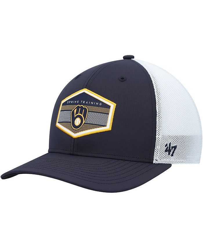 '47 Brand Men's Navy, White Milwaukee Brewers Spring Training Burgess ...