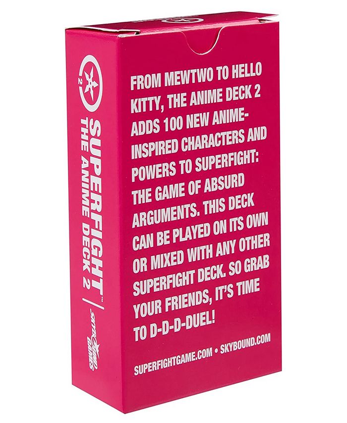 SUPERFIGHT The Anime Deck 2 Card Game - Macy's
