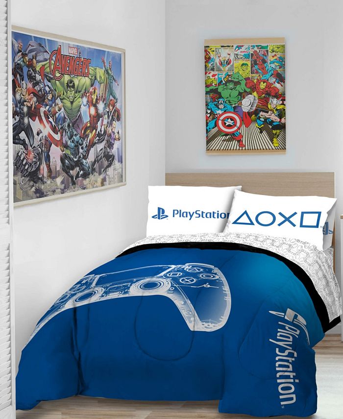 Jay Franco PlayStation X Ray Microfiber 7 Piece Bed Set with Sham, Full - Macy's