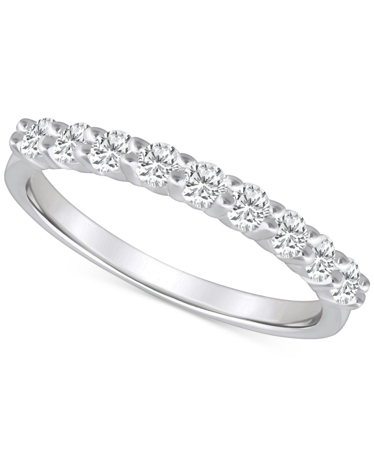 Click here for Diamond Wedding Band (1/2 ct. t.w.) in 14k Gold -... prices