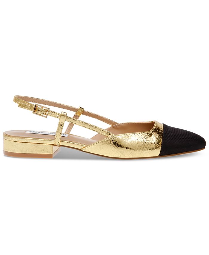 Steve Madden Women's Belinda Cap-Toe Slingback Flats - Macy's