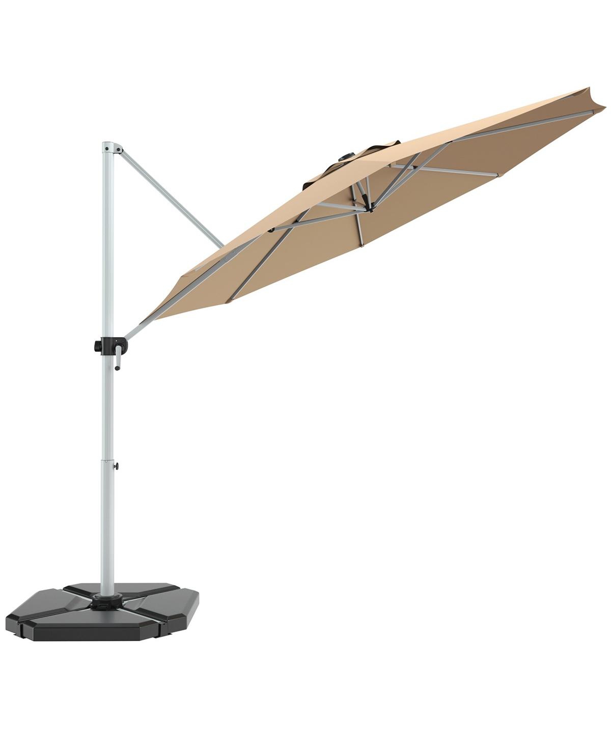 Click here for 11 Patio Cantilever Offset Umbrella 360 degrees Ro... prices
