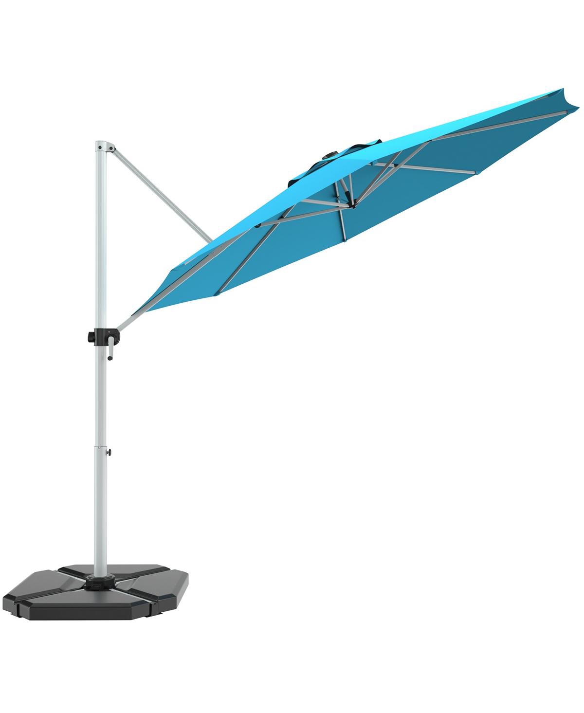 Click here for 11 Patio Cantilever Offset Umbrella 360 degrees Ro... prices