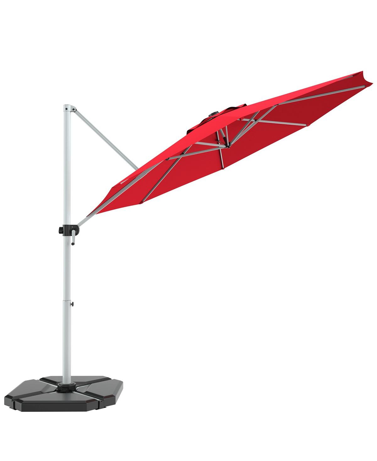 Click here for 11 Patio Cantilever Offset Umbrella 360 degrees Ro... prices