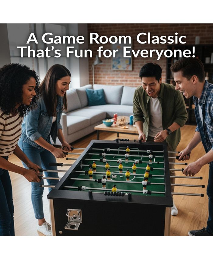 Sunnydaze Decor 55 in Foosball Game Table with Drink Holders - Macy's