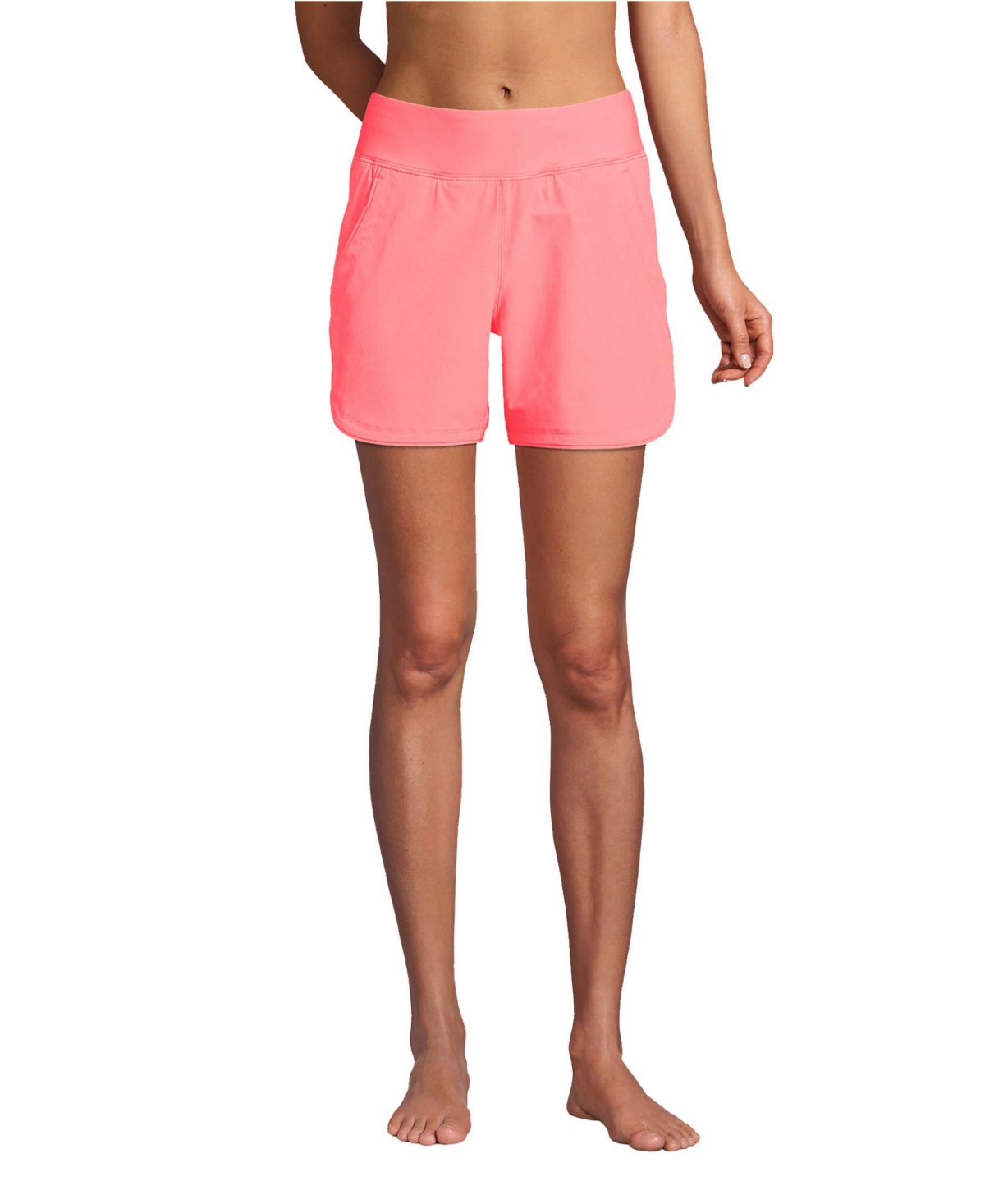 Click here for Lands End Womens SunShade Upf 50 5 Board Shorts wi... prices