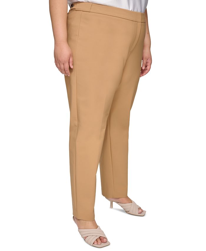 Calvin Klein Plus Size Infinite Stretch Slim Leg Pants - Macy's