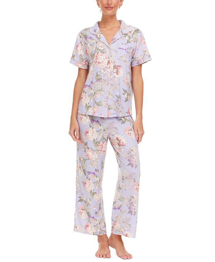 Flora by Flora Nikrooz Women's 2-Pc. Annie Floral Pajamas Set & Reviews ...