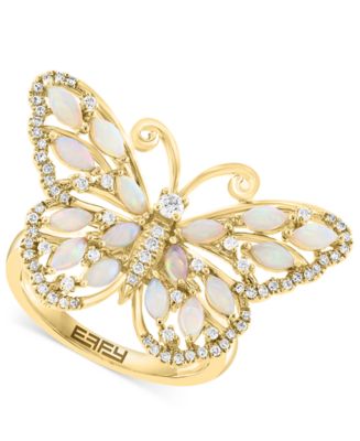 EFFY Collection EFFY® Opal (3/4 ct. t.w.) & Diamond (1/4 ct. t.w ...