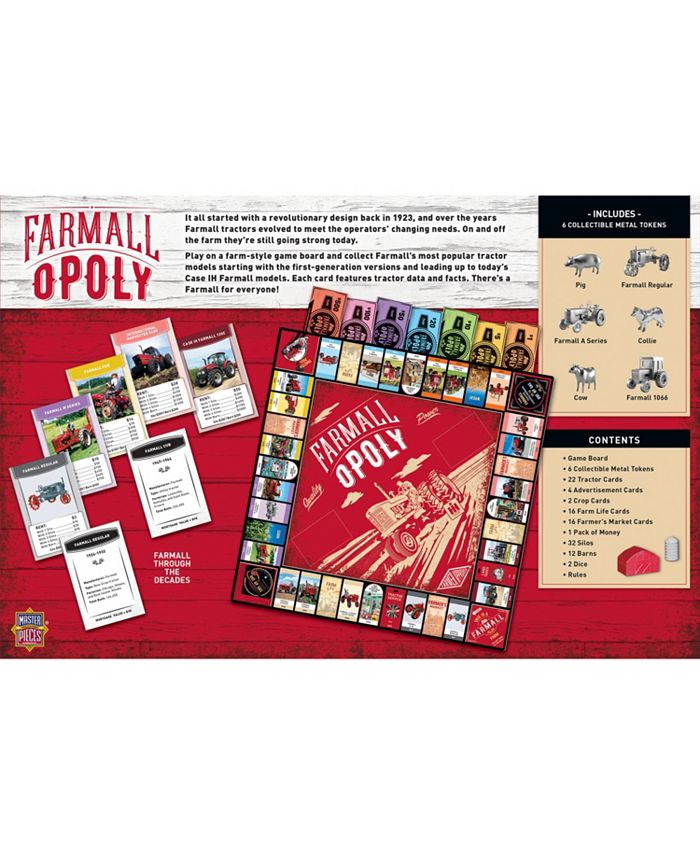 Masterpieces Opoly Family Board Games - Farmall Opoly - Macy's