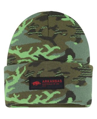 Men's Nike Camo Arkansas Razorbacks Veterans Day Cuffed Knit Hat - Macy's