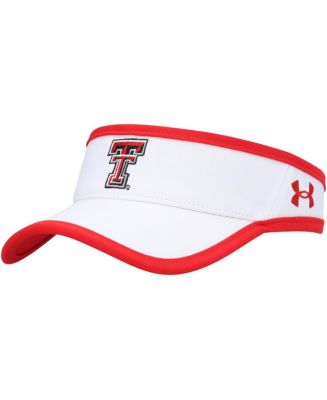Men's Under Armour White Texas Tech Red Raiders Performance Adjustable ...