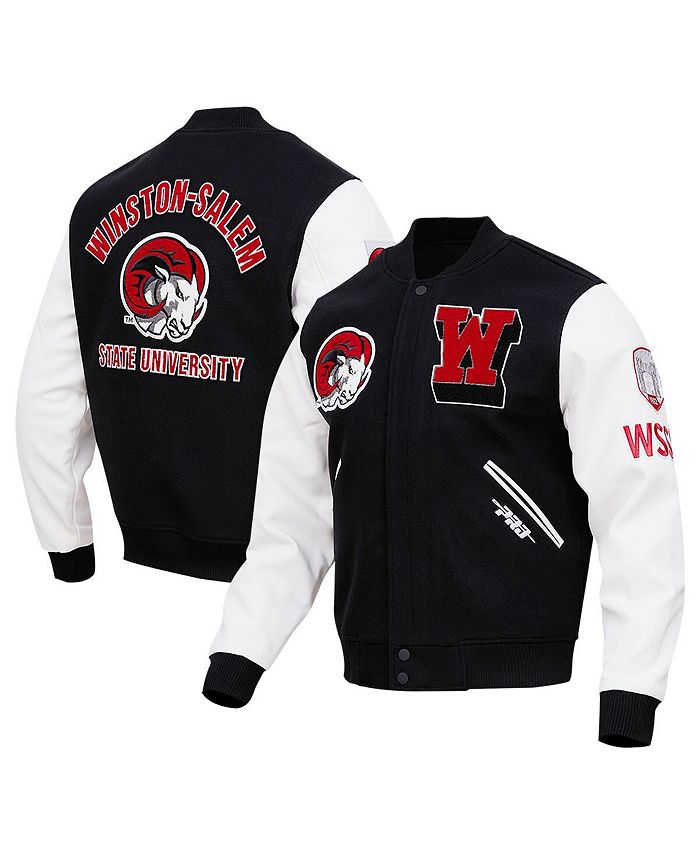 Pro Standard Men's Black Winston-Salem State Rams Classic Wool Full-Zip ...