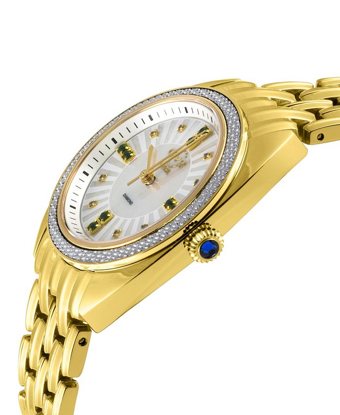 GV2 by Gevril Women's Palermo Swiss Quartz Gold-Tone Stainless Steel ...