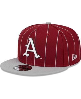 Men's New Era Cardinal, Gray Arkansas Razorbacks Vintage-Like 9FIFTY ...