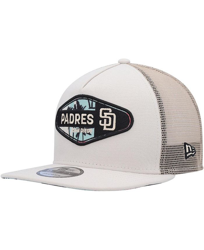 New Era Men's Natural San Diego Padres Retro Beachin' Patch A-Frame ...